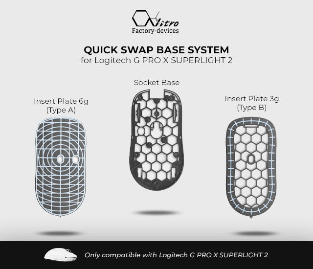 Quick Swap Base System for Logitech G PRO X SUPERLIGHT 2 – JP Gaming